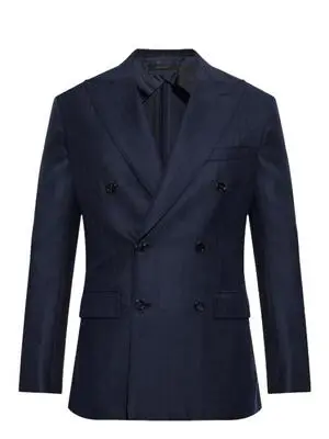 Brioni Double Breasted Blazer - Black