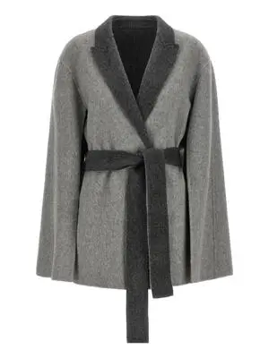 ALBERTA FERRETTI Alberta Ferretti Belted Cape Cardigan