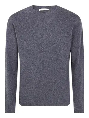 NUUR Nuur Crew-Neck Sweater With Ribbed Cuffs And Hem Gray