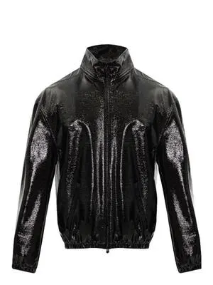 COURREGES Long-sleeved High Neck Zip-up Jacket - Black