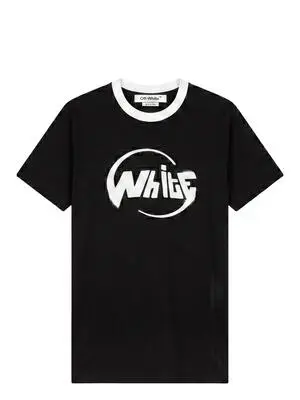Off-White Logo Printed Crewneck T-shirt - Black