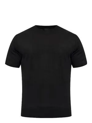 Brioni Fine Knit Crew-neck T-shirt - Black