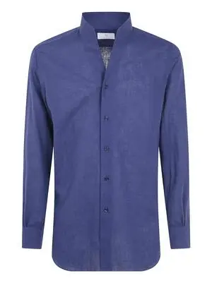 MAZZARELLI Long-sleeved Shirt - Blue