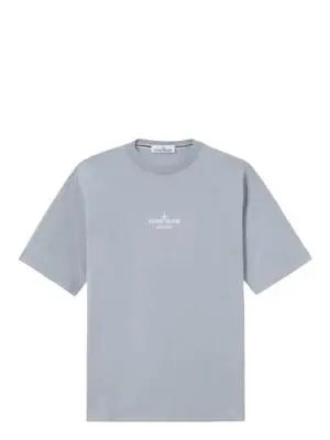 Stone Island Regular-fit T-shirt With Seasonal Archivio Print - Ashes