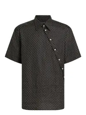 Dolce & Gabbana Collared Short-sleeved Shirt - Black