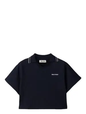 Miu Miu Short-sleeved Polo Shirt - Blue