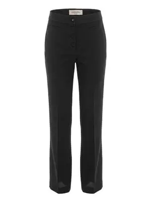 Valentino Garavani Vlogo Signature Button-fastening Trousers - Black