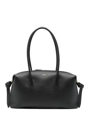 Yuzefi Double-handled Bag With Knotted Shoulder Strap Details - Black