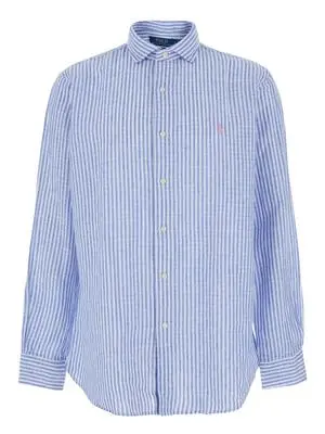 Polo Ralph Lauren Striped Linen Shirt - Blue