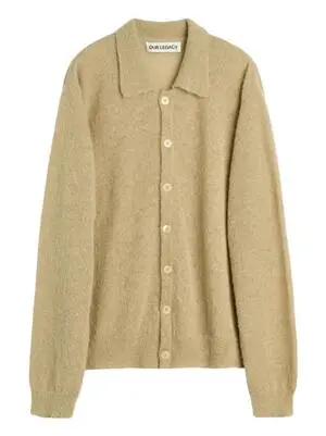 OUR LEGACY Our Legacy Long-Sleeve Cardigan With Pointed Collar