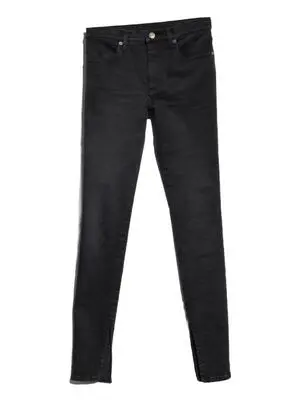 Gucci Washed Denim Skinny Jeans - Black