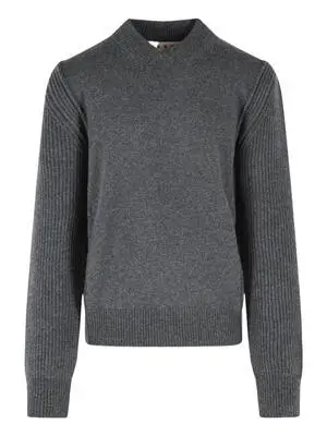 Marni Ribbed Knit Jumper - Grey