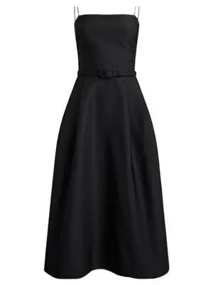 Ralph Lauren Belted Flare Dress - Black