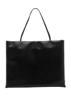 THE ROW Large Cecily Leather Tote Bag - Black