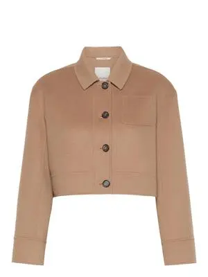 Max Mara Giglio Button-up Jacket - Camel