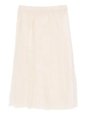 Fabiana Filippi Pleated Midi Skirt - Neutrals