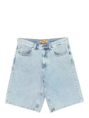 REPLAY Acid Wash Denim Shorts - Blue
