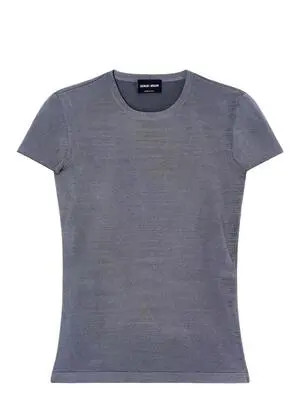 Giorgio Armani Crew-neck Short-sleeve T-shirt - Grey