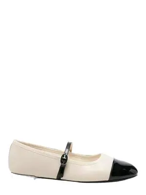 Repetto Georgiana Buckle-fastening Cap Toe Ballet Flats - Neutrals