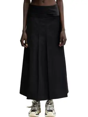 Undercover Pleated Maxi Skirt - Black
