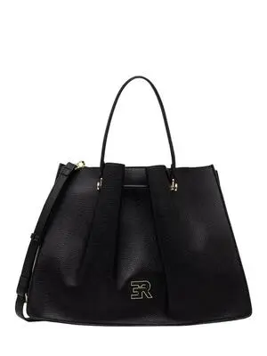 ERMANNO FIRENZE Pleated Tote Bag - Black