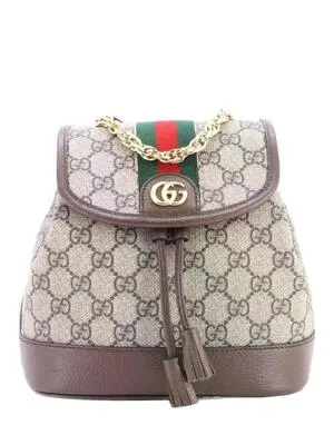 Gucci Ophidia Gg Coated Canvas Mini Backpack - Brown
