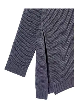 Giorgio Armani Asymmetric Ribbed-knit Sweater - Blue