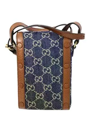 Gucci Horsebit 1955 Shoulder Bag - Blue