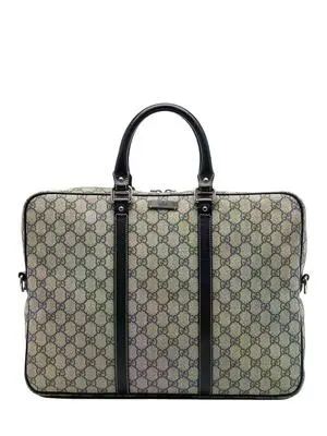 Gucci Gg Supreme Business Bag - Neutrals