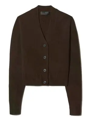 NILI LOTAN Charmaine V-neck Cardigan - Brown