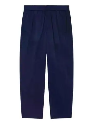 Giorgio Armani Elasticated-waistband Trousers - Blue