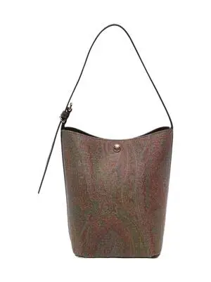 Etro Paisley Print Bucket Bag - Brown