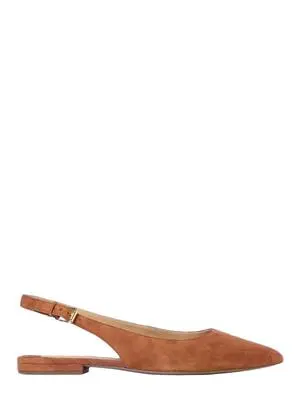 Ralph Lauren Pointed-toe Slingback Ballet Flats - Brown