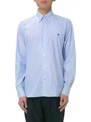 BROOKSFIELD Striped Poplin Shirt - Blue
