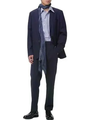 SIVIGLIA Tapered Tailored Trousers - Blue