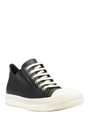 Rick Owens Lace-up Leather Sneakers - Black