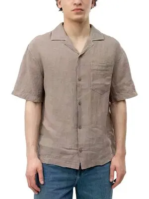 Hugo Patch-pocket Short-sleeve Shirt - Brown