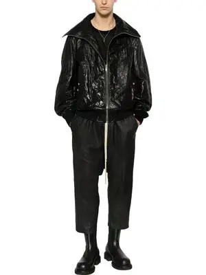 Rick Owens Dracuflight Leather Jacket - Black