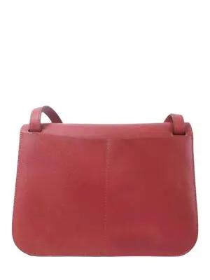 Hermès Halzan Leather Tote Bag - Red