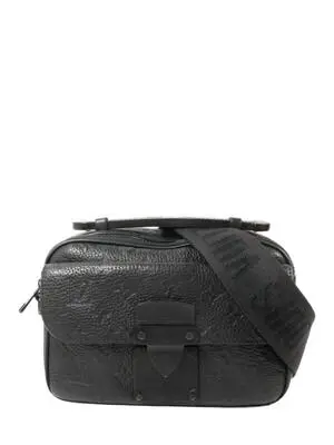 LOUIS VUITTON Monogram Taurillon Leather Shoulder Bag - Black