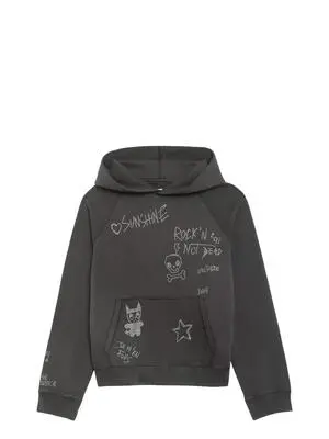 Zadig&Voltaire Georgy Rhinestone-embellished Hoodie - Grey