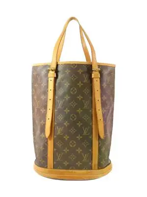 LOUIS VUITTON Monogram Canvas Gm Bucket Tote Bag - Brown