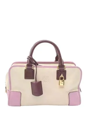 Loewe Tricolor Goatskin Amazona 28 Handbag - Neutrals