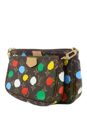 LOUIS VUITTON Yayoi Kusama 2023 Multi Pochette Monogram Crossbody Bag - Brown