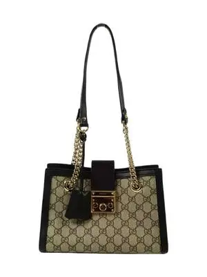 Gucci Small Padlock Gg Shoulder Bag - Neutrals
