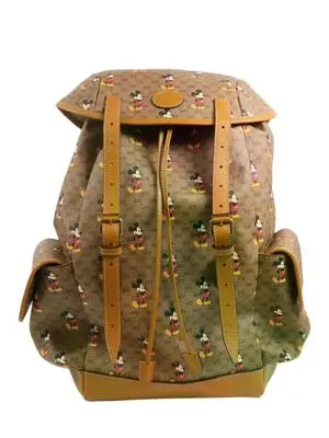 Gucci Disney Gg Supreme Canvas Backpack - Brown