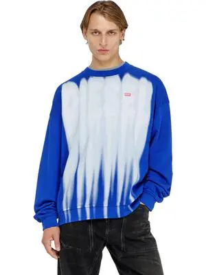 DIESEL® Cotton Sweatshirt With Graphic Print - Multicolor