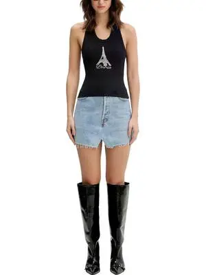 Vetements Embellished Tank Top - Black
