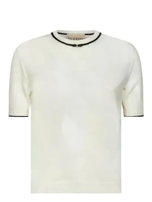 Valentino Garavani Vlogo Bow Detail Sweater - White