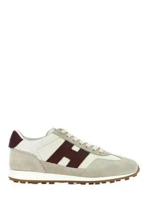 Hogan Athletic Sneakers With Suede And Nappa Leather - Neutrals